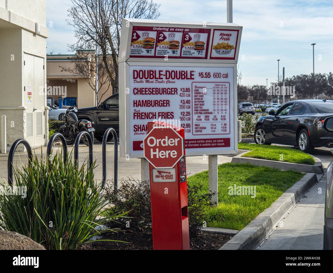 Menu prices hamburger hi-res stock photography and images - Alamy