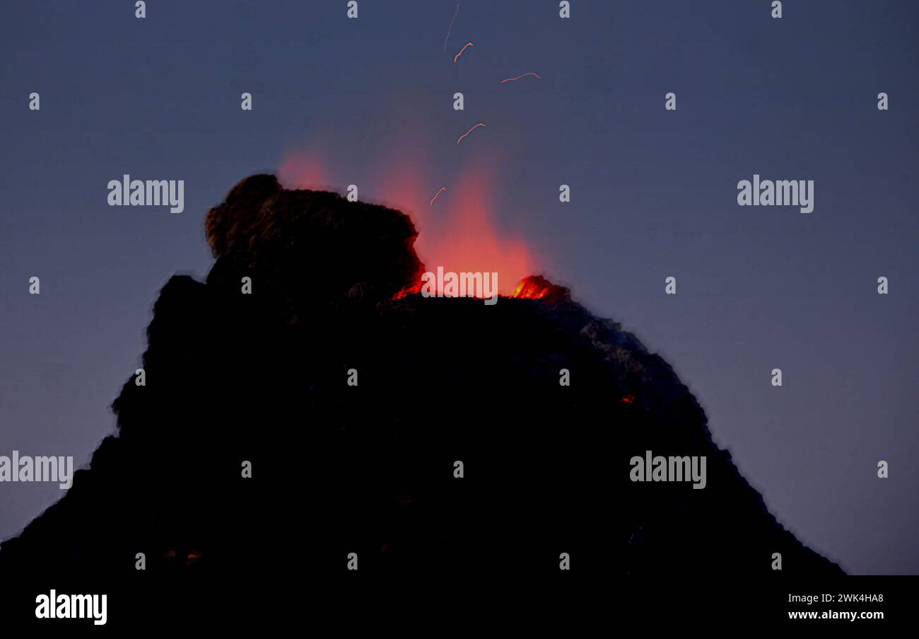 Erta Ale is a chain of volcanoes located in the Afar Triangle, Ethiopia ...