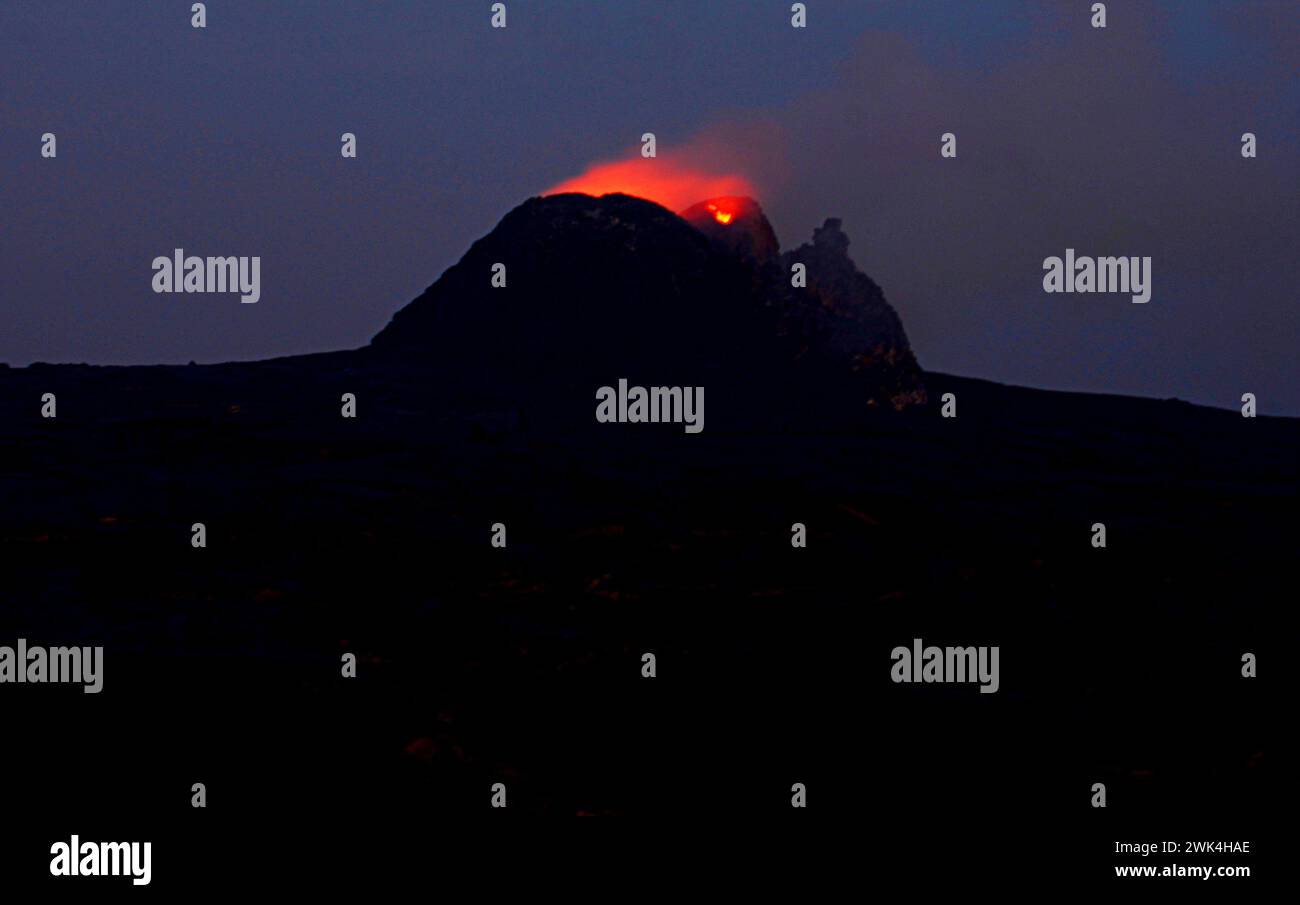 Erta Ale is a chain of volcanoes located in the Afar Triangle, Ethiopia ...