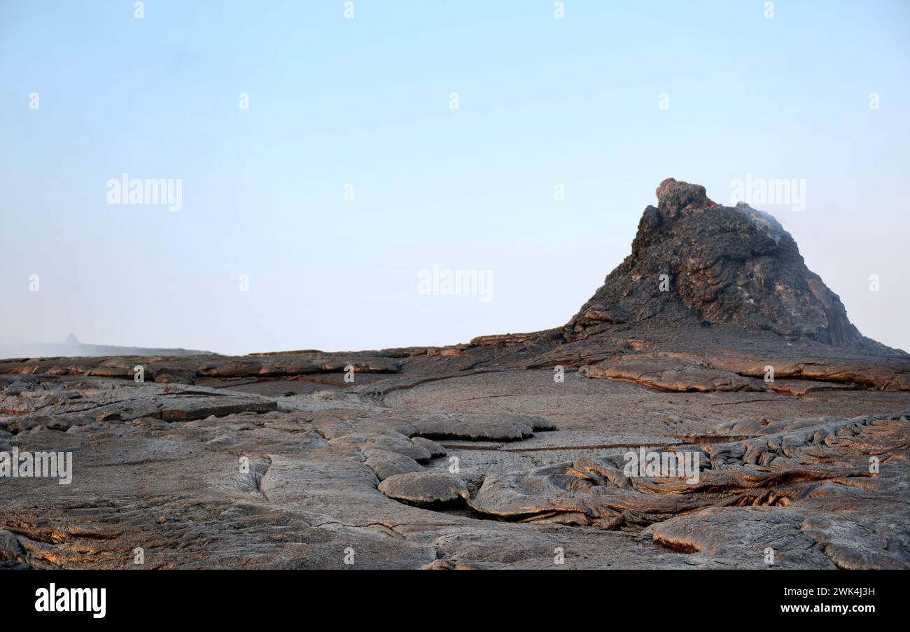 Erta Ale is a chain of volcanoes located in the Afar Triangle, Ethiopia ...