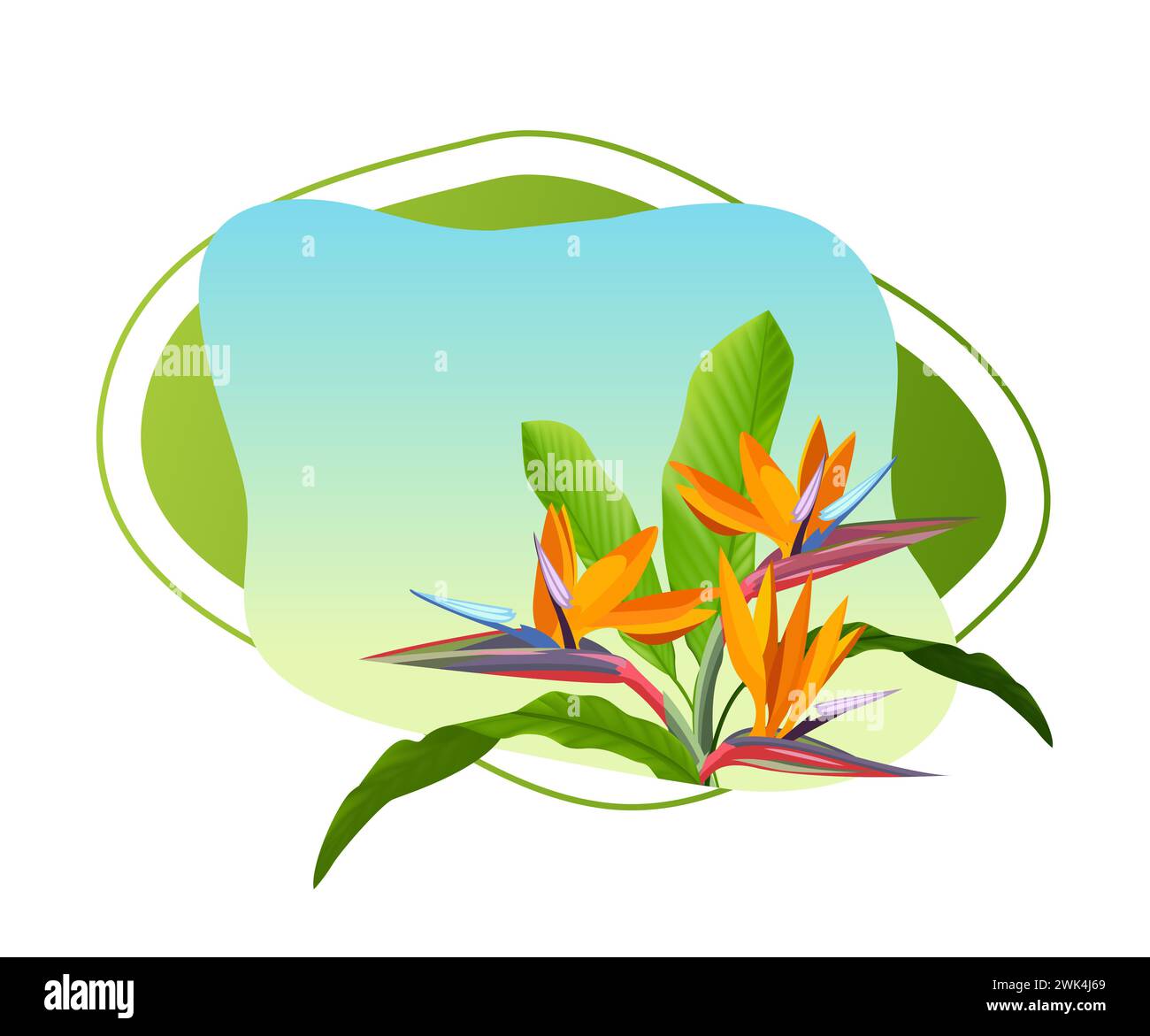 Tropical jungle leaves pattern. Creative botanical background ...