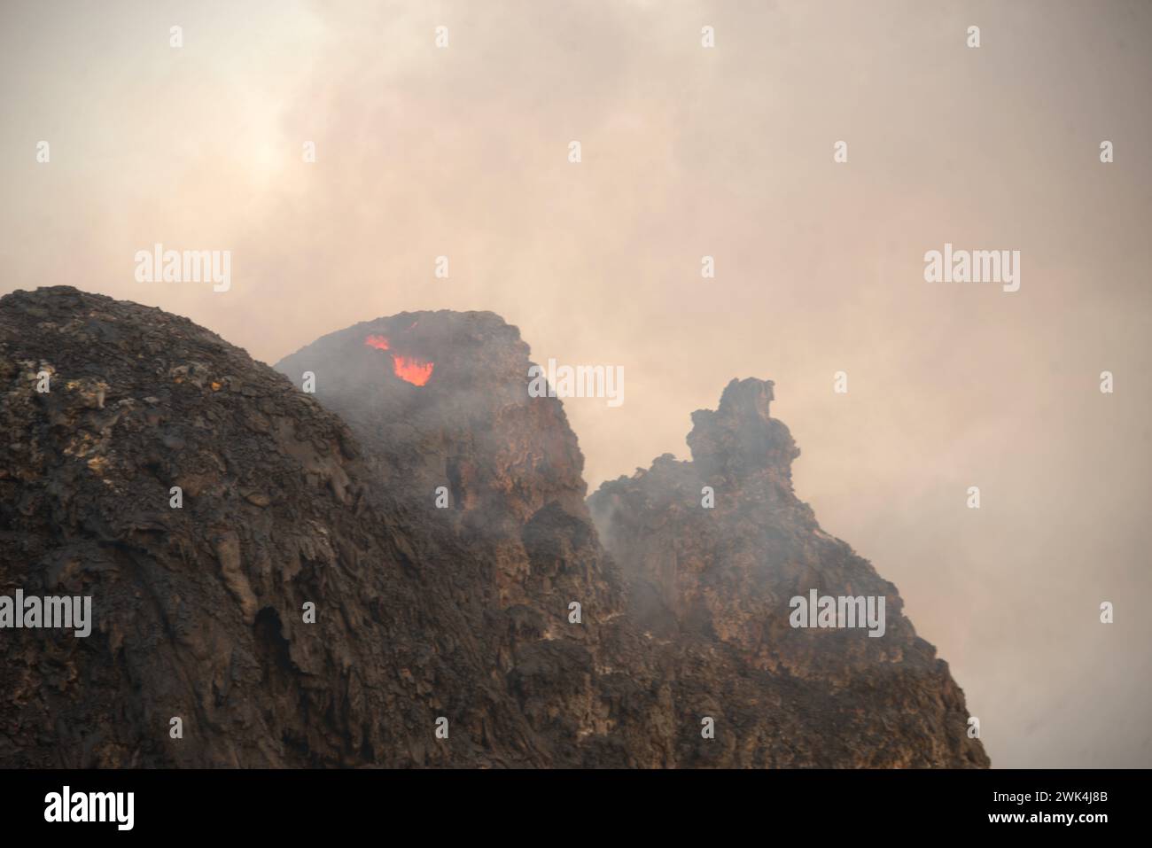 Erta Ale is a chain of volcanoes located in the Afar Triangle, Ethiopia ...