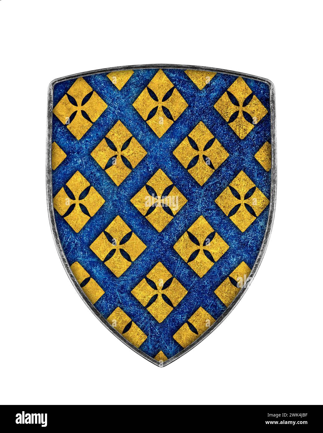 Medieval knight blue yellow hi-res stock photography and images - Alamy