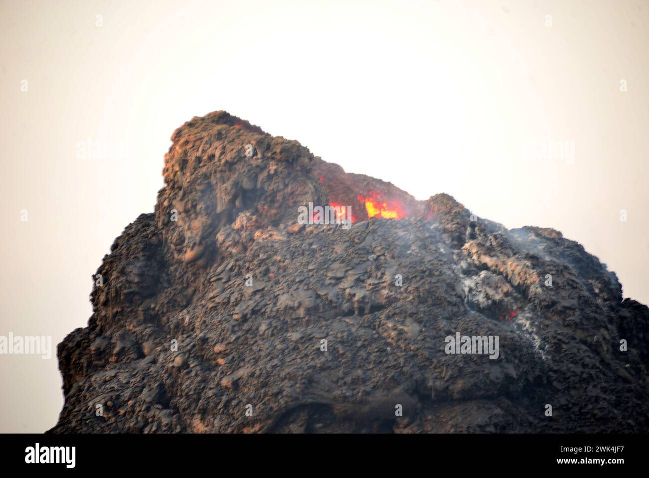 Erta Ale is a chain of volcanoes located in the Afar Triangle, Ethiopia ...