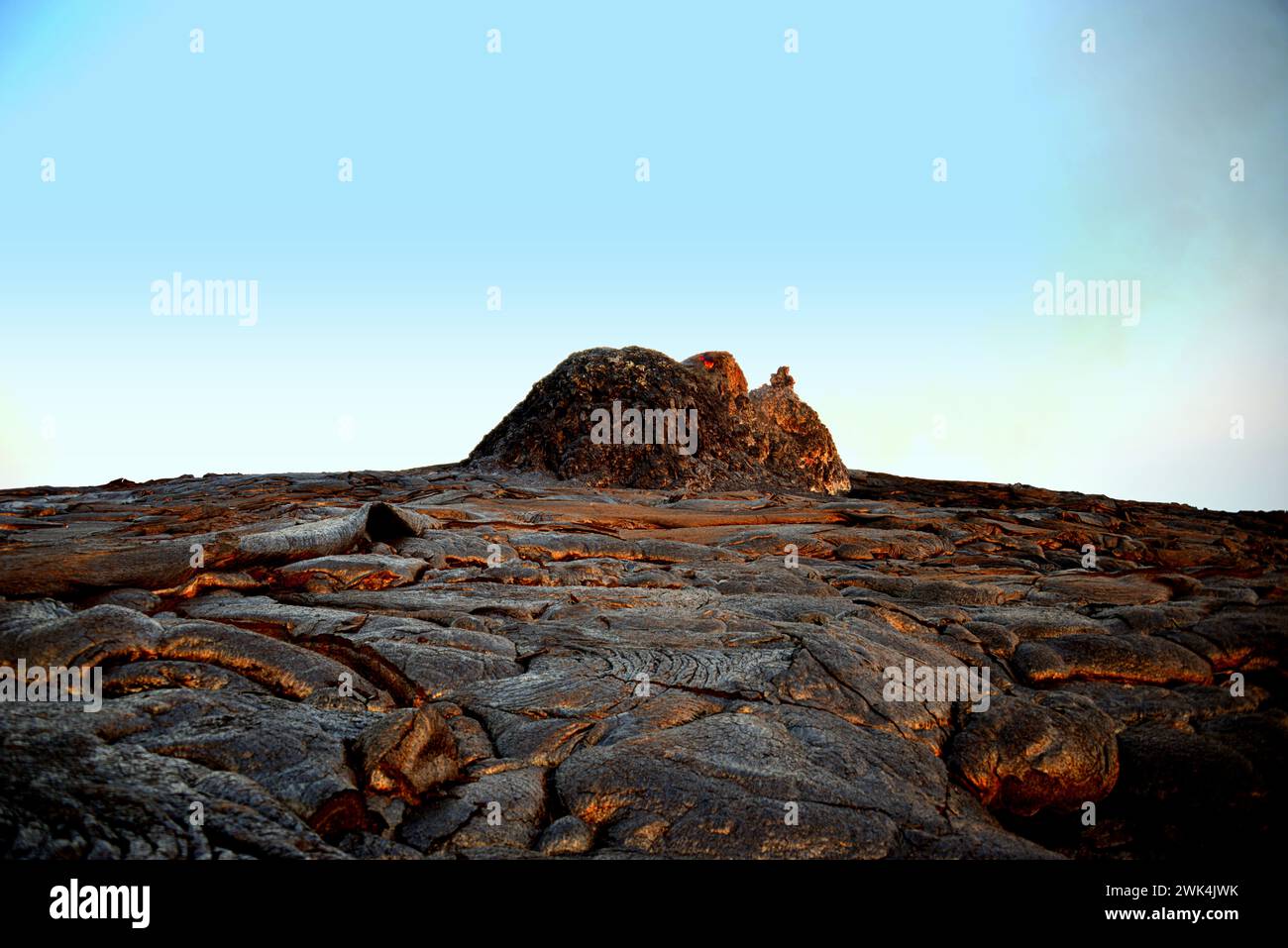 Erta Ale is a chain of volcanoes located in the Afar Triangle, Ethiopia ...