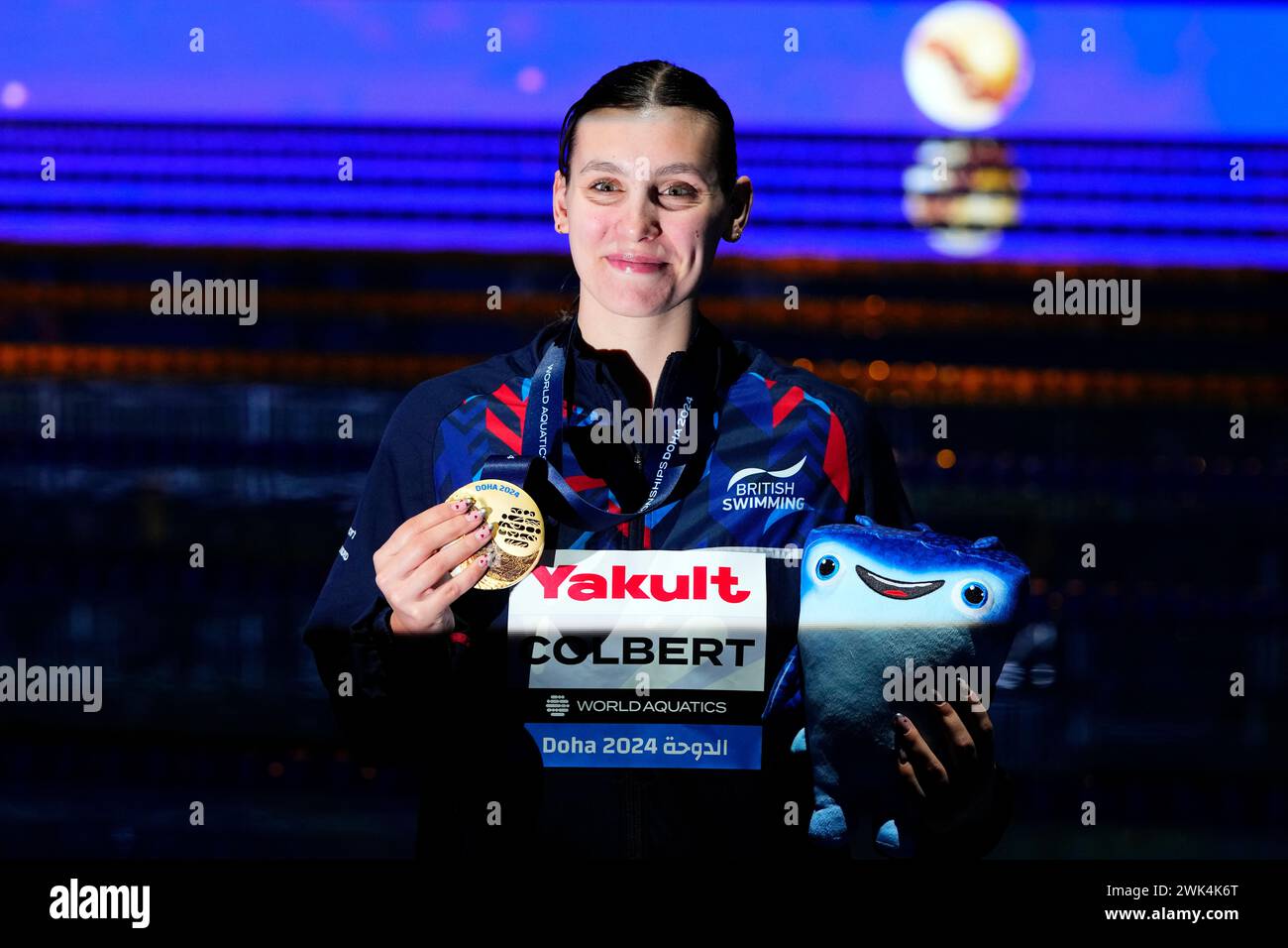 Freya Constance Colbert of Great Britain poses after winning the gold ...