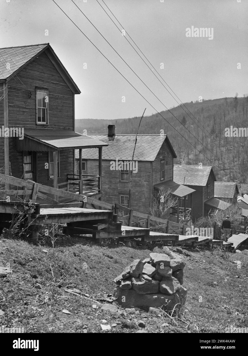 Photo of town Black and White Stock Photos & Images - Alamy