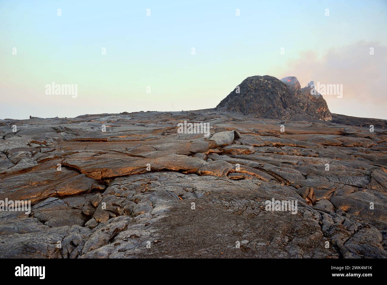 Erta Ale is a chain of volcanoes located in the Afar Triangle, Ethiopia ...