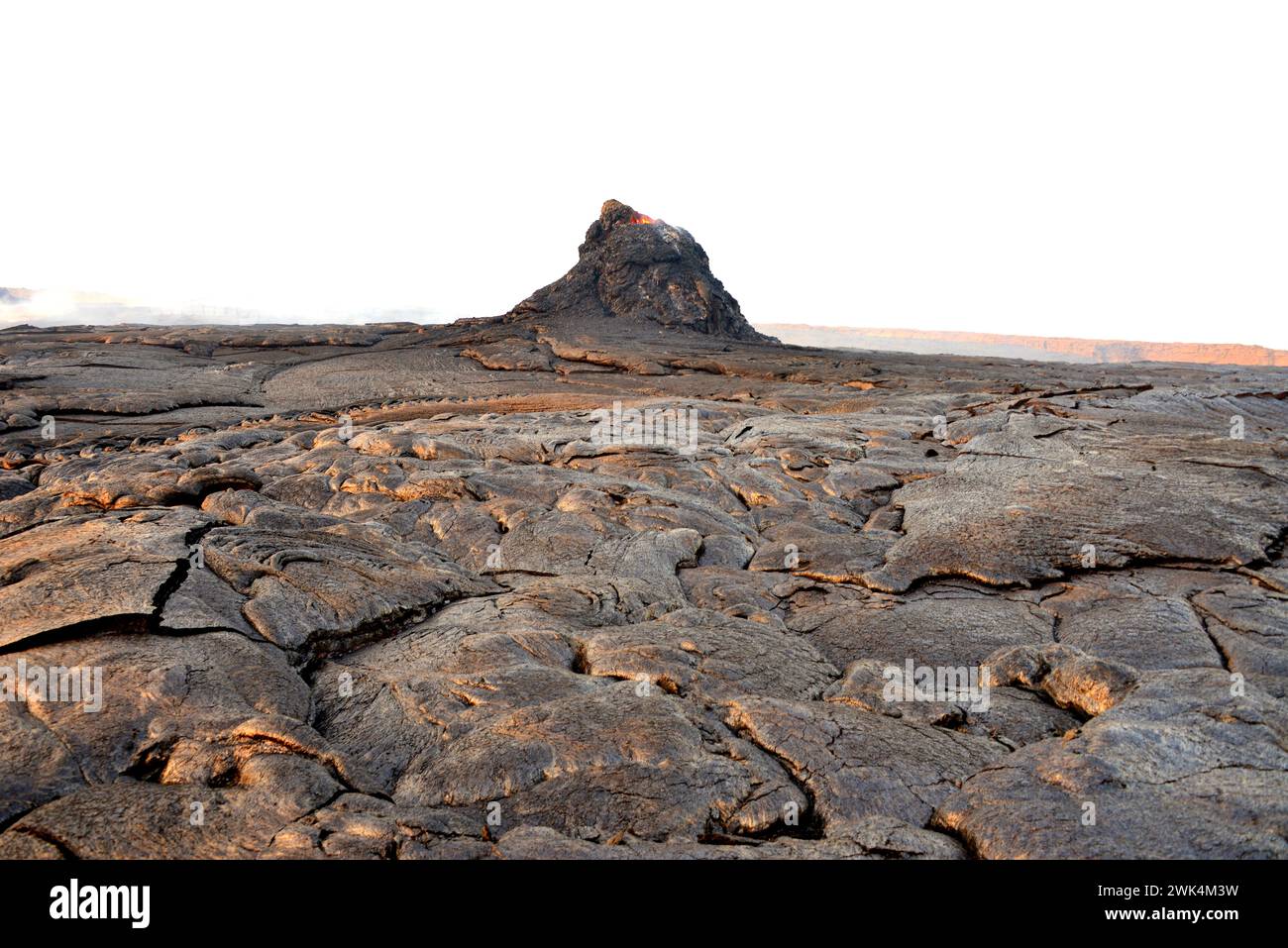Erta Ale is a chain of volcanoes located in the Afar Triangle, Ethiopia ...