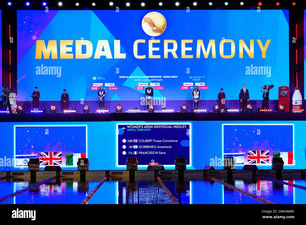 Silver medalist Anastasia Gorbenko of Israel, gold medalist Freya ...