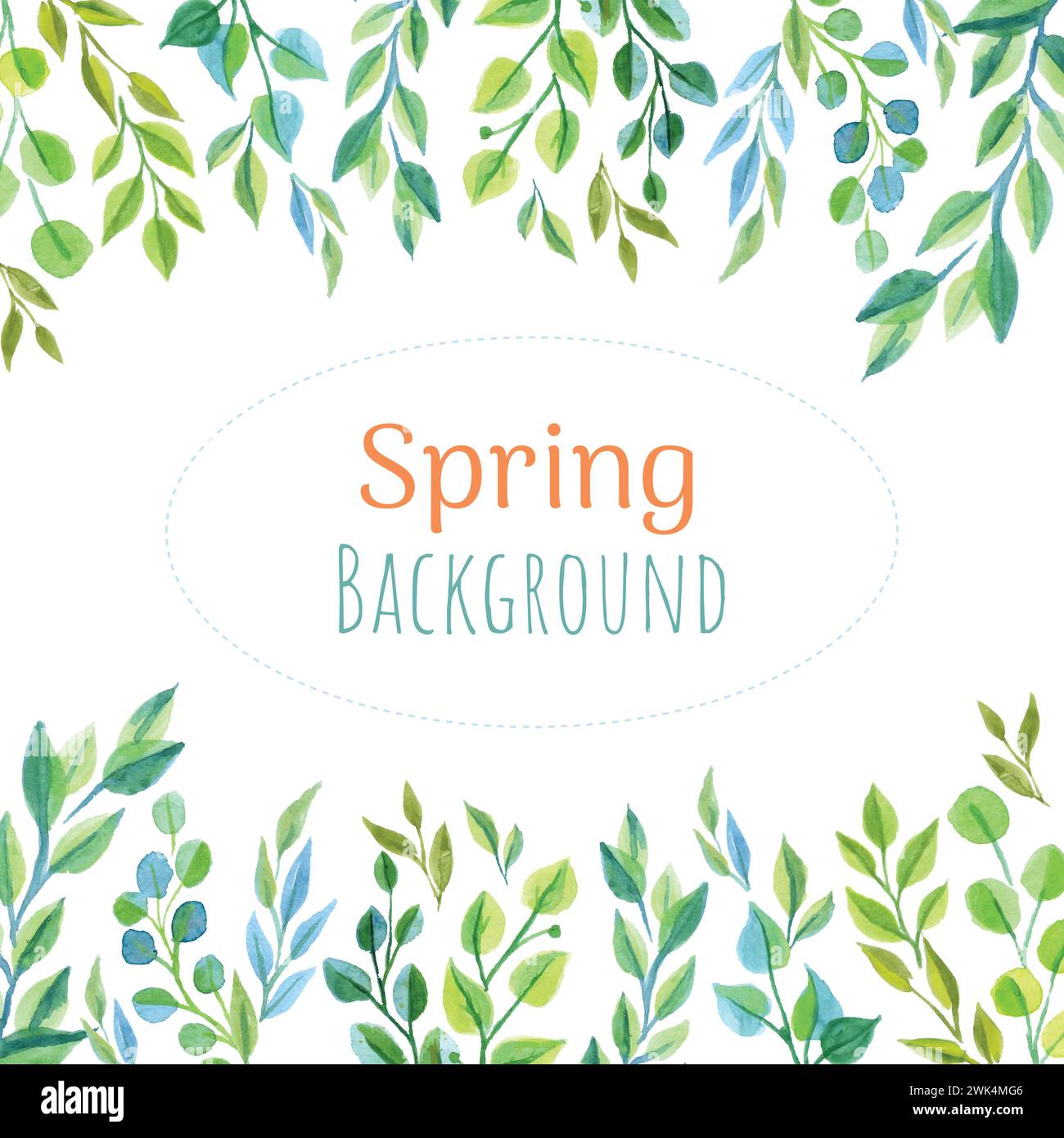 Spring leaves background Stock Vector Image & Art - Alamy