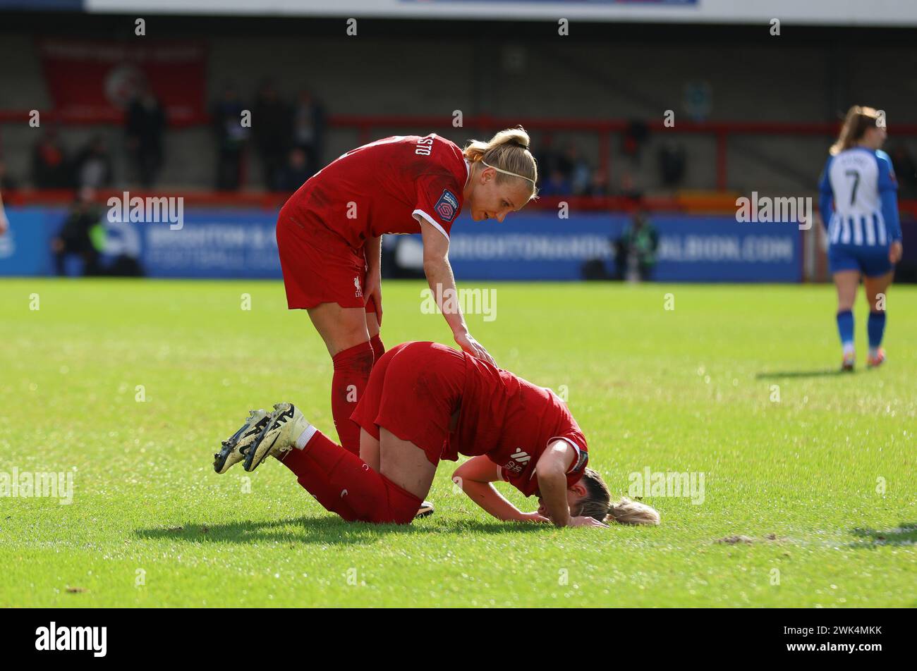 Crawley, UK. 18th Feb, 2024. Broadfield Stadium, Crawley, February 18th ...
