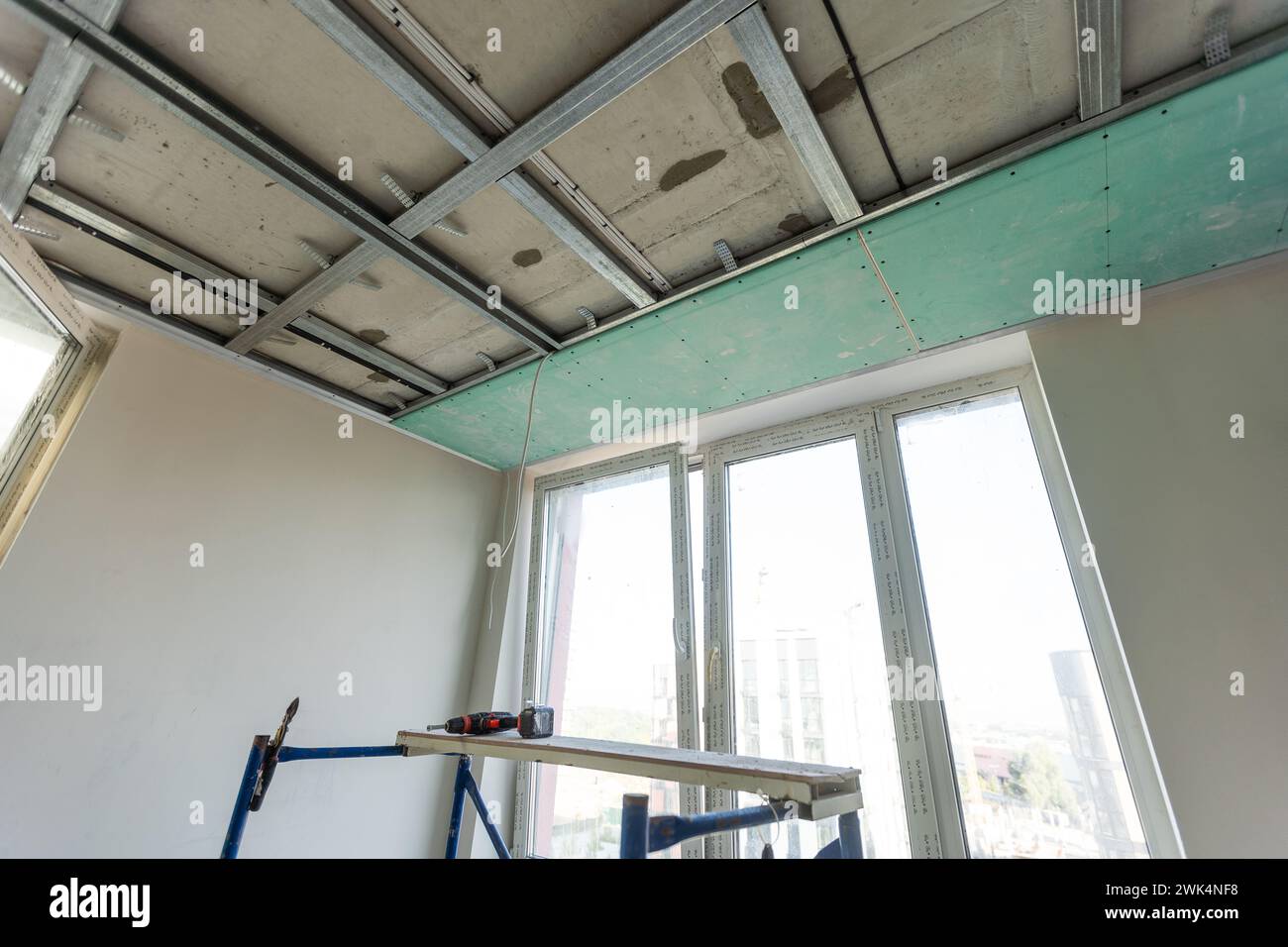 Bottom of the frame mounted ceiling Stock Photo - Alamy