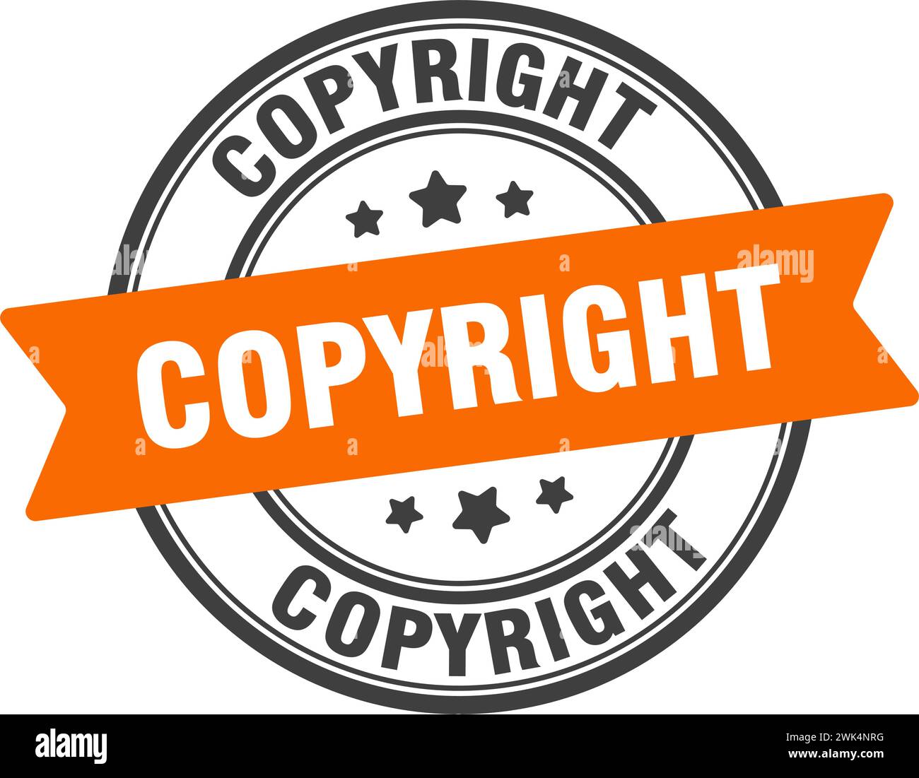 copyright stamp. copyright round sign. label on transparent background ...