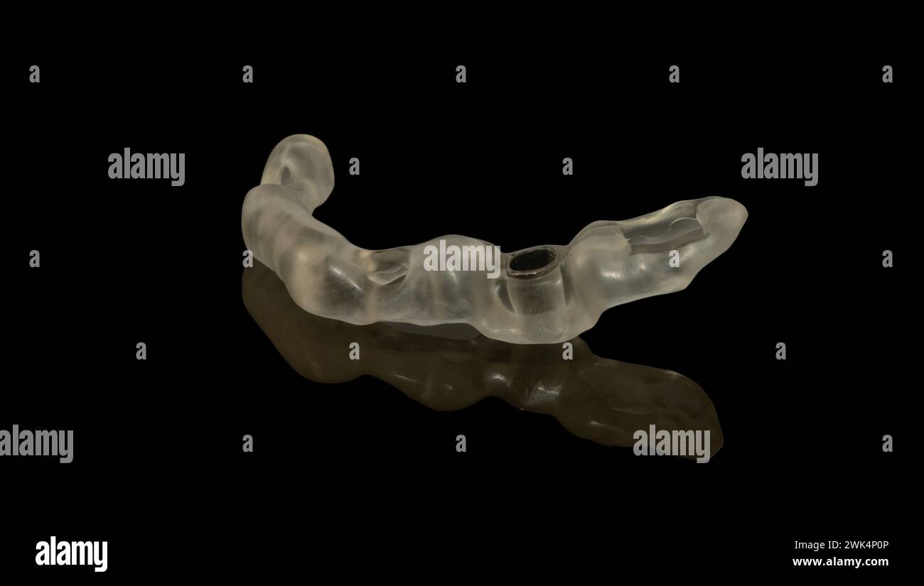 surgical guide printed in 3d resin Stock Photo - Alamy