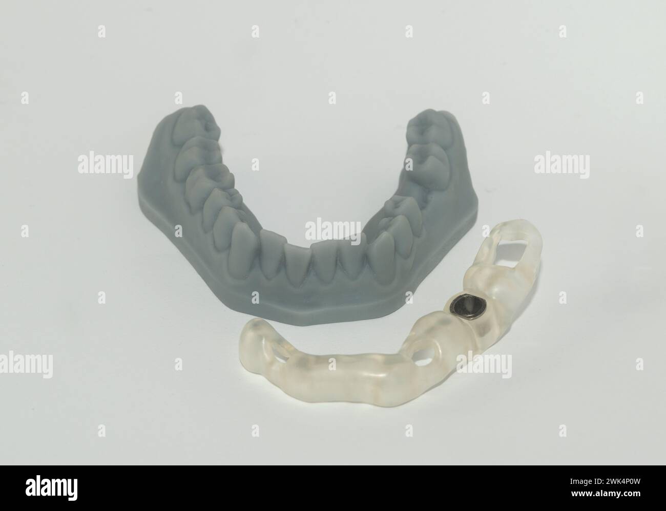surgical guide printed in 3d resin Stock Photo - Alamy