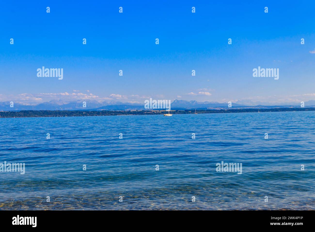 View of the Neuchatel lake in Neuchatel, Switzerland Stock Photo - Alamy