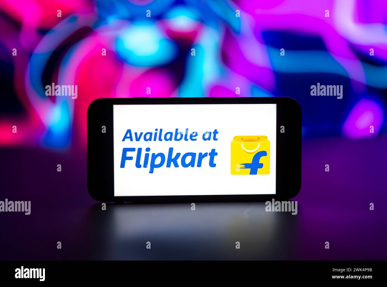 In this photo illustration, the available at Flipkart logo is seen ...