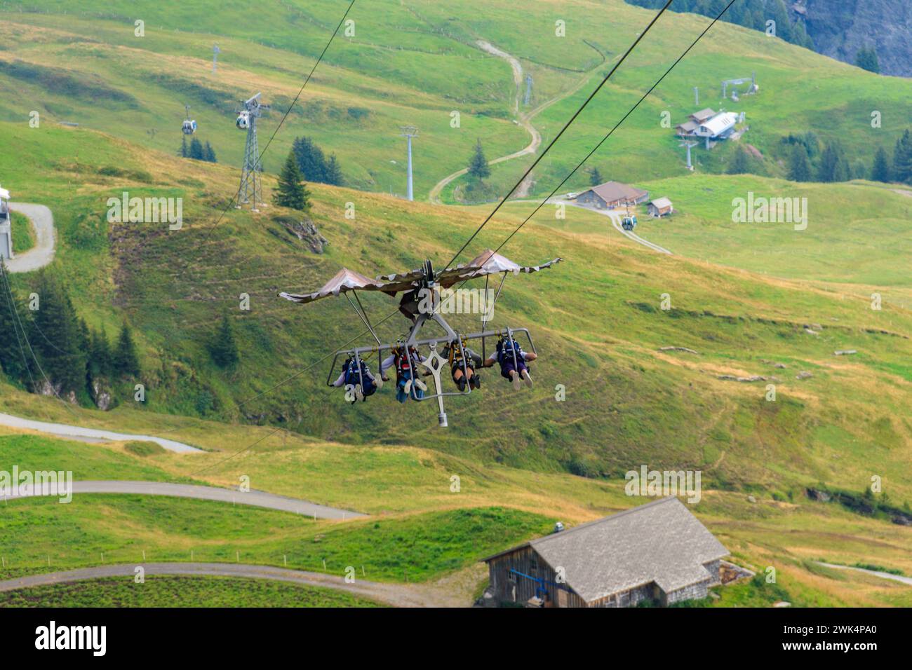 Grindelwald First peak activity - First Glider, Switzerland. Flying ...
