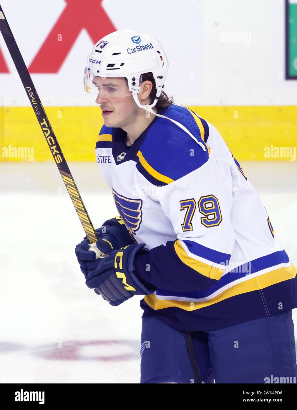 NHL profile photo on St. Louis Blues player Sammy Blais at a game ...