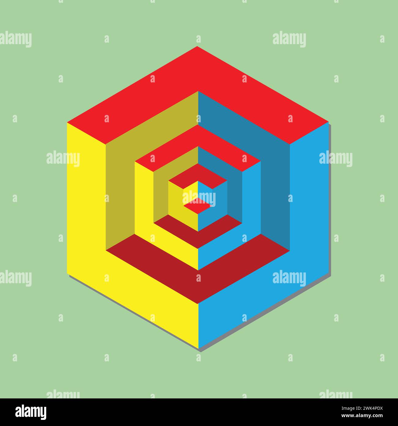 Inside cube Stock Vector Images - Alamy
