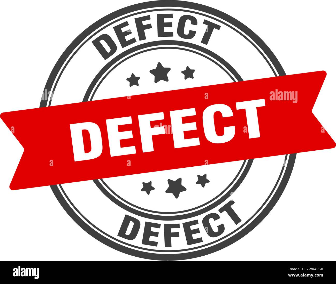 defect stamp. defect round sign. label on transparent background Stock ...
