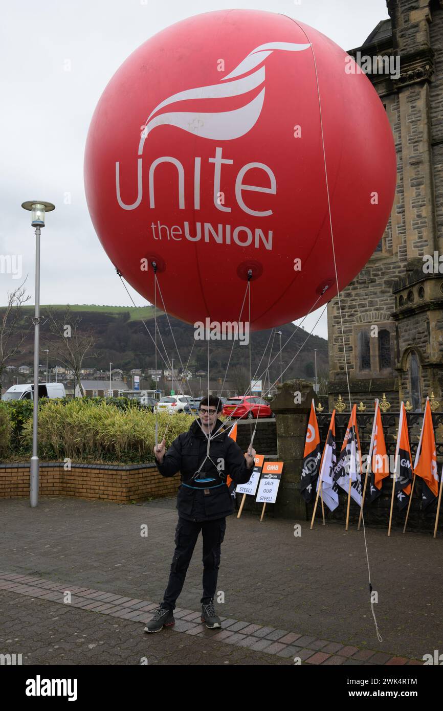 Unite Union protest to safeguard steel production in Port Talbot and ...