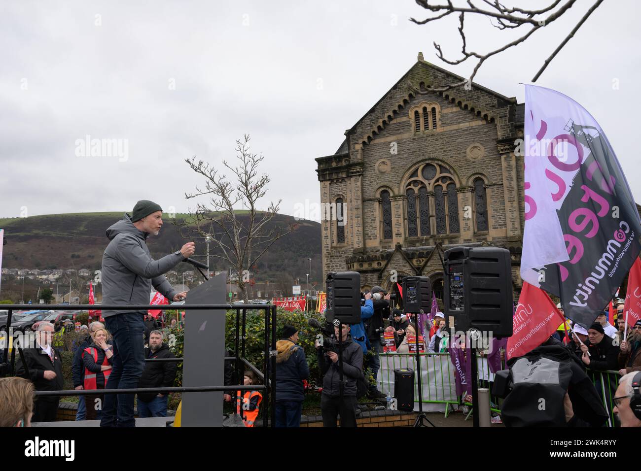 Unite Union protest to safeguard steel production in Port Talbot and ...