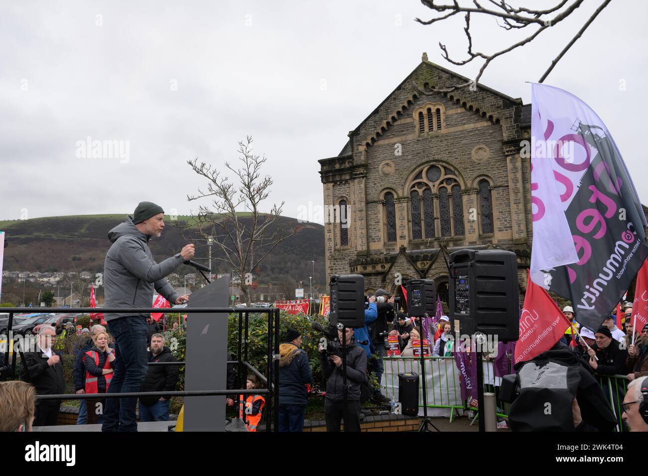 Unite Union protest to safeguard steel production in Port Talbot and ...