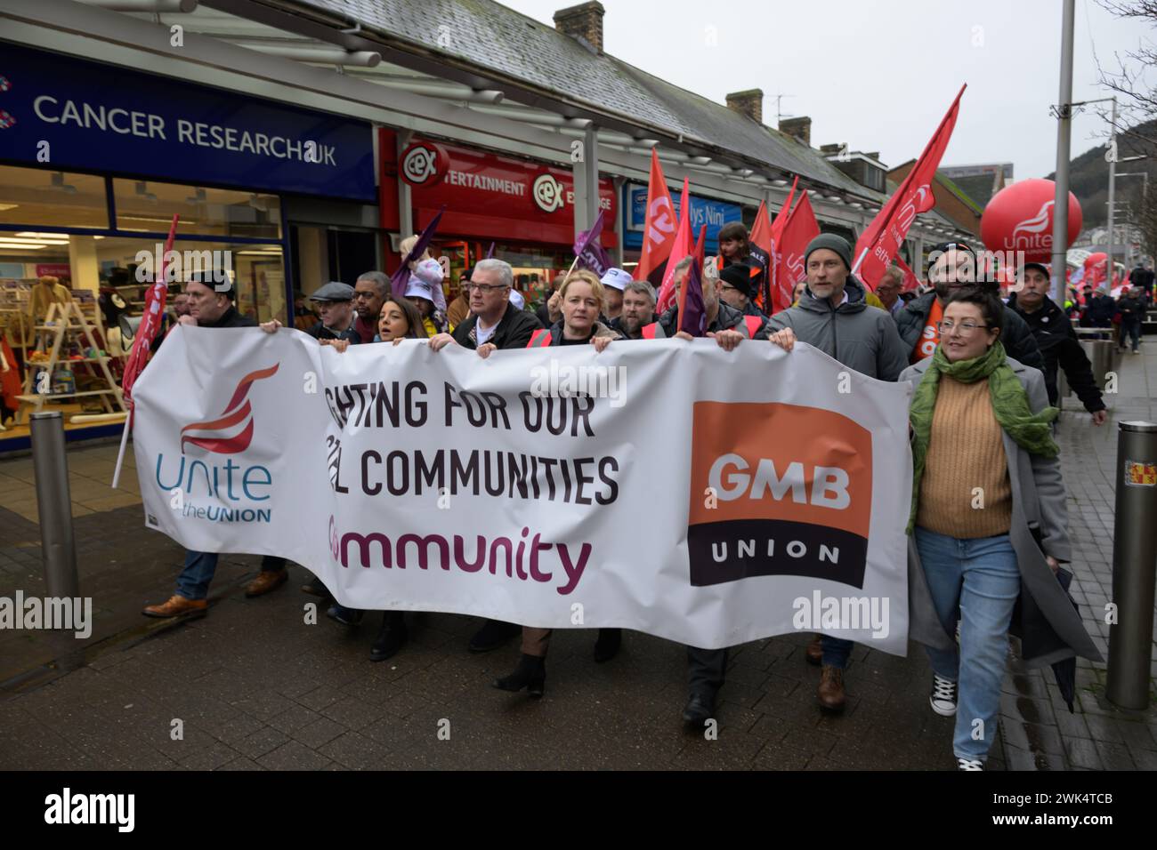 Unite Union protest to safeguard steel production in Port Talbot and ...