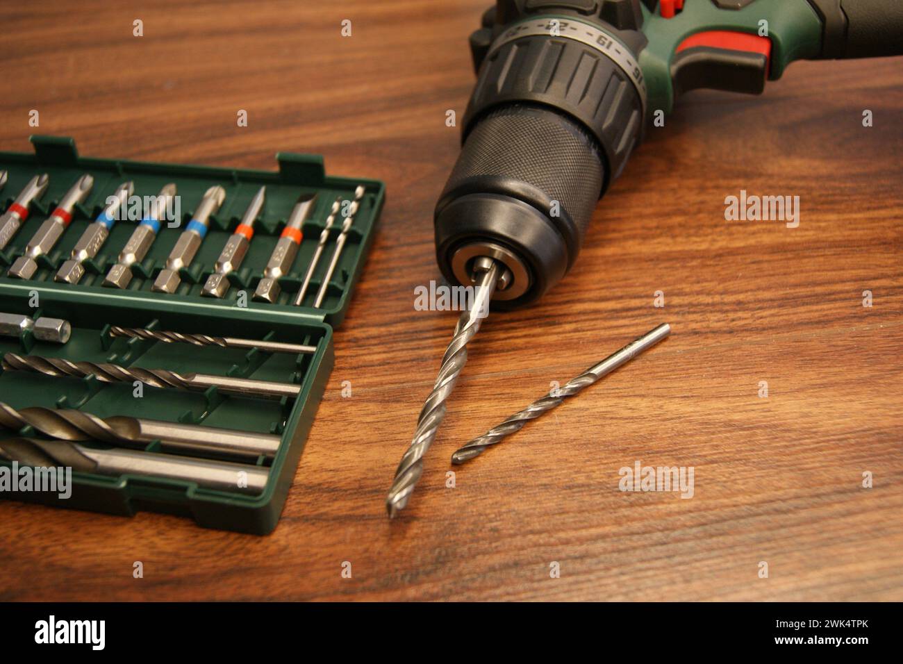Set of drill bits hi-res stock photography and images - Alamy