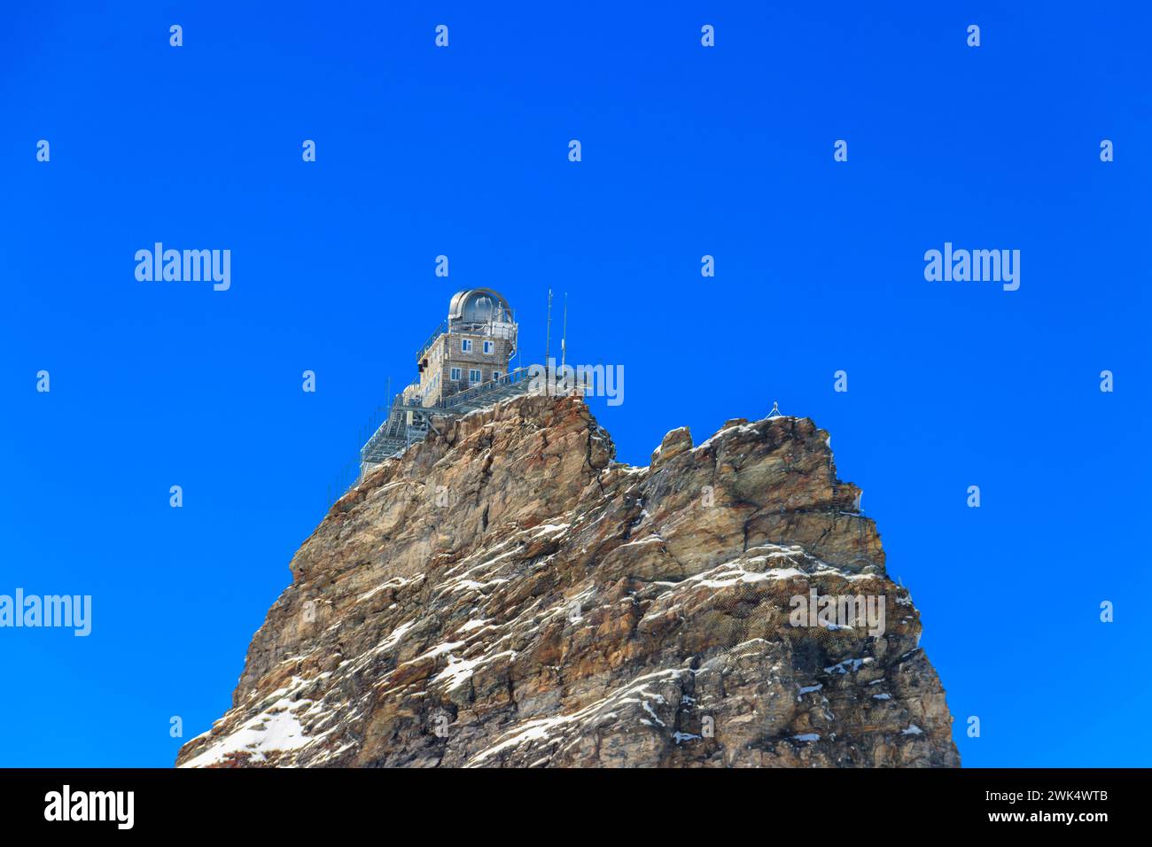 View of Sphinx Observatory on Jungfraujoch, one of the highest ...