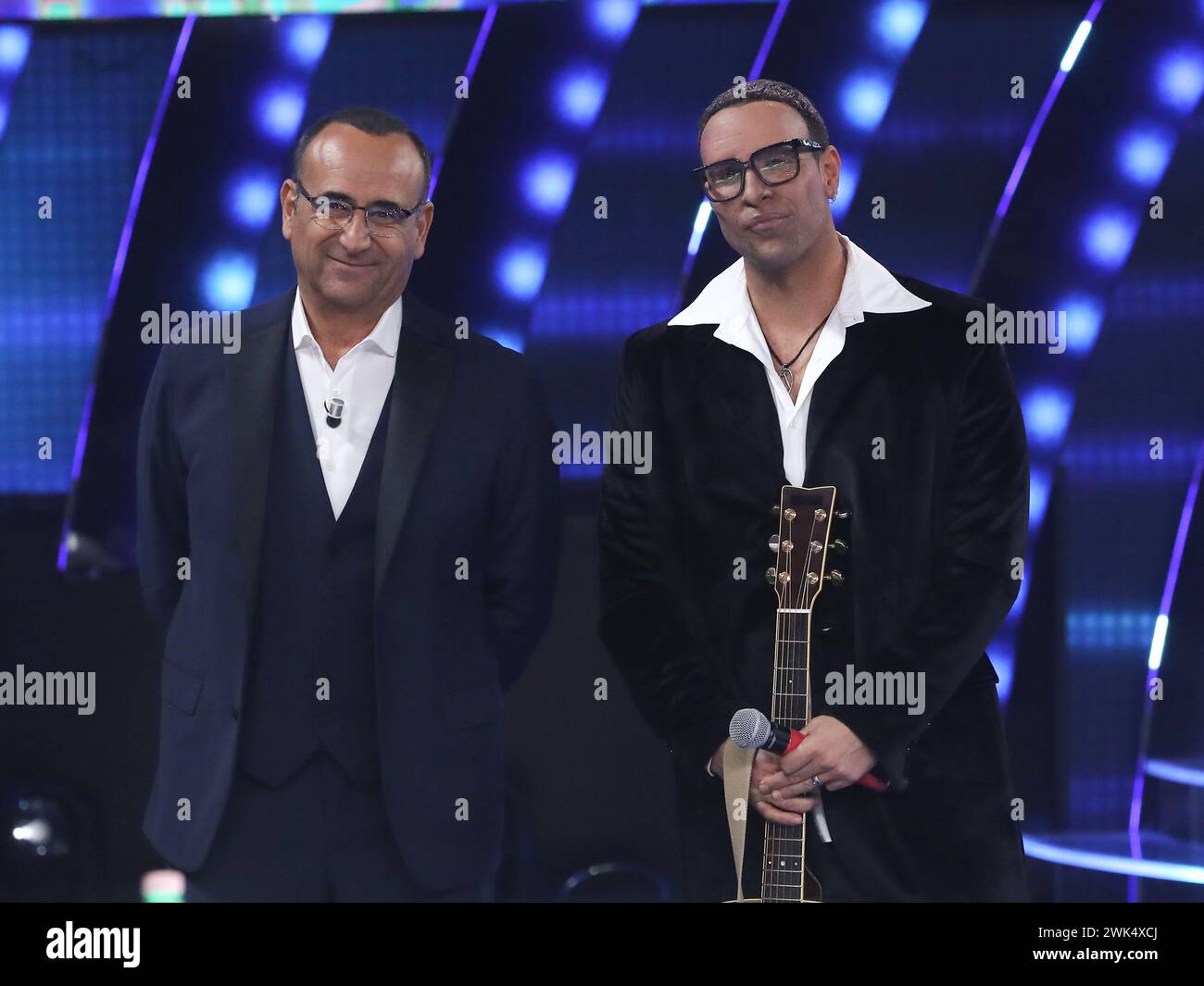 Rome, Italy. 17th Feb, 2024. Rome, Rai ex Dear studios, TV broadcast ...