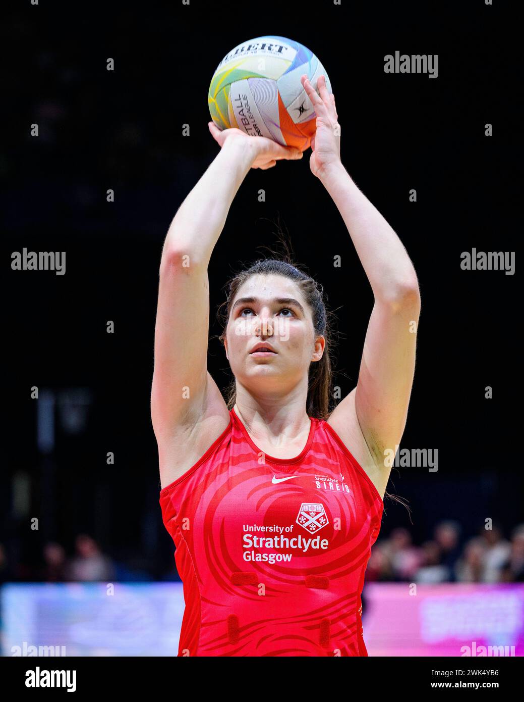 NOTTINGHAM, UNITED KINGDOM. Feb 17, 24. Bethan Goodwin in action during ...