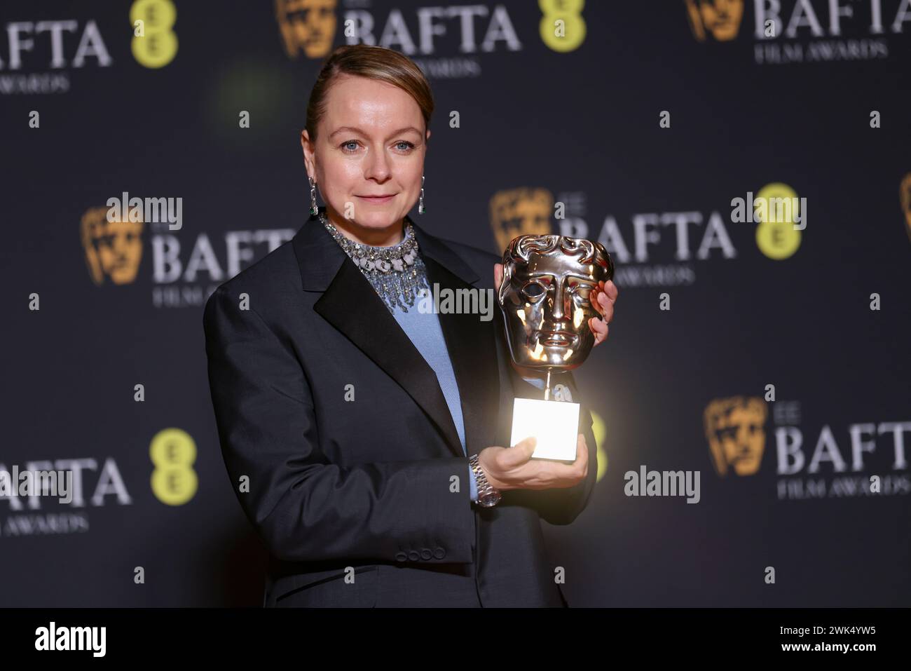 Samantha Morton, winner of the BAFTA fellowship award, poses for ...