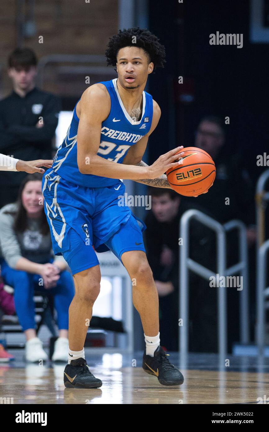 INDIANAPOLIS, IN - FEBRUARY 17: Creighton Bluejays guard Trey Alexander ...