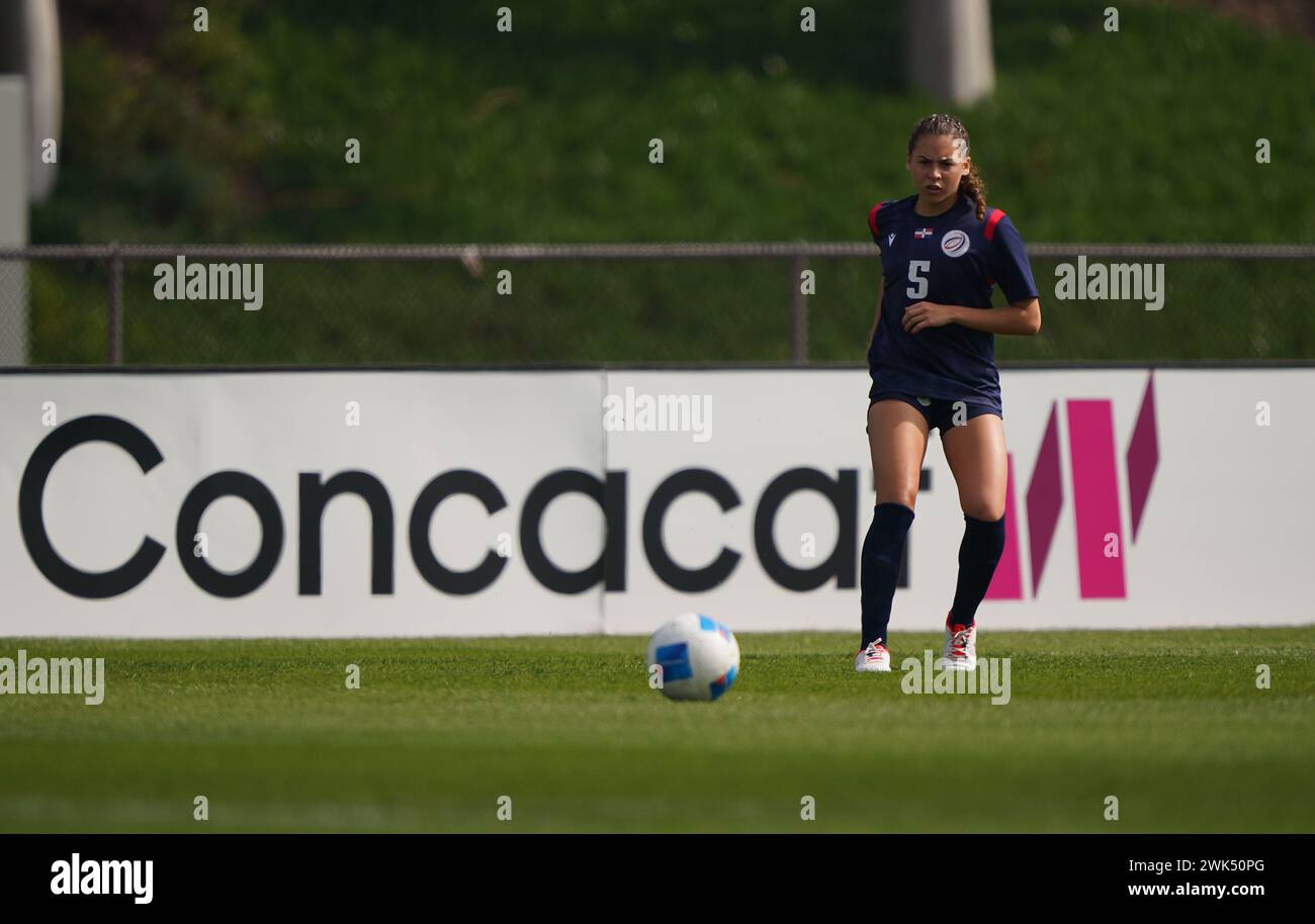 Carson, California, USA. 17th Feb, 2024. Dominican Republic defender ...