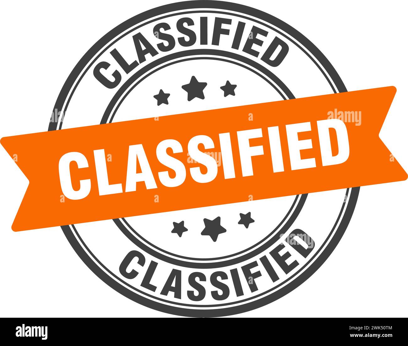 classified stamp. classified round sign. label on transparent ...