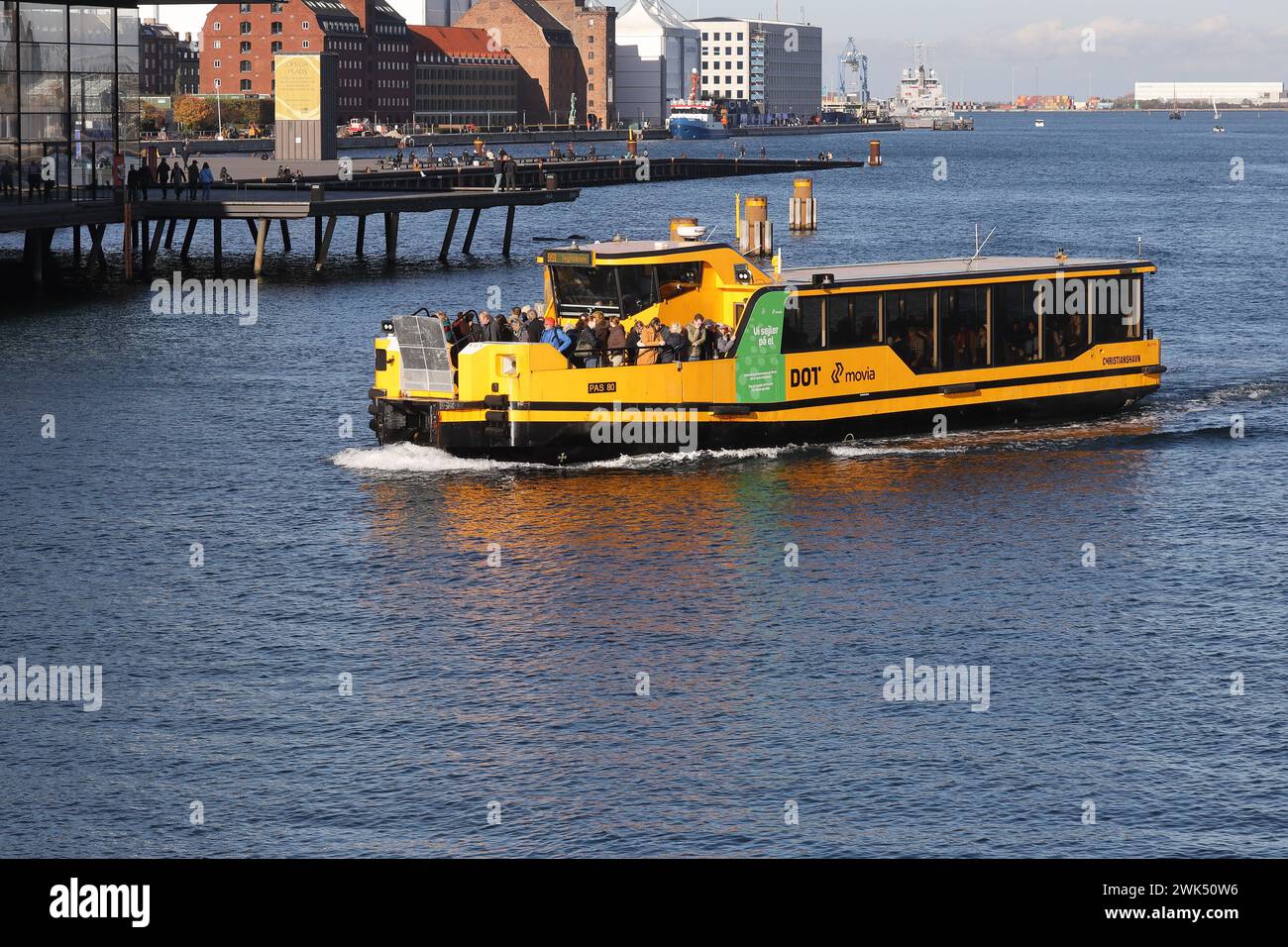 Copenhagen, Denmark - October 22, 2023: Electric powered public ...