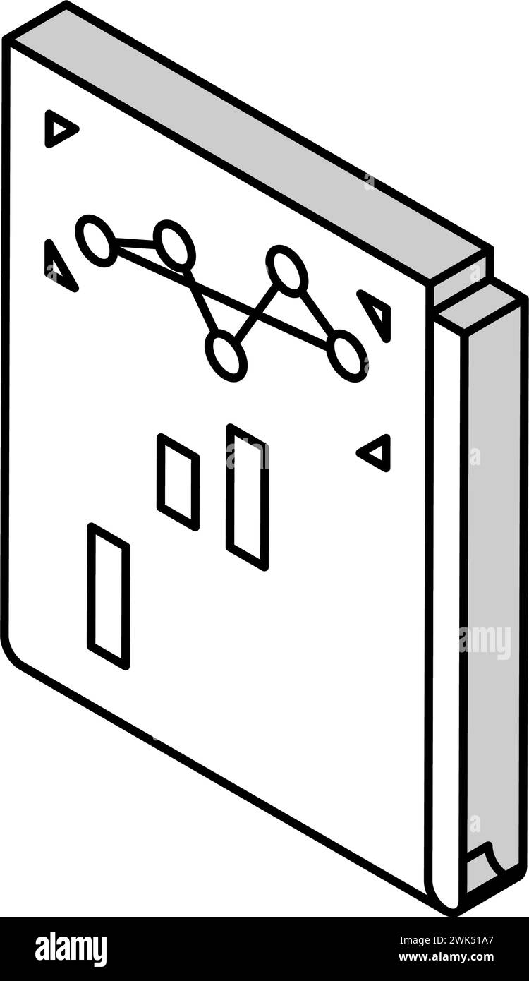 statistical report isometric icon vector illustration Stock Vector ...