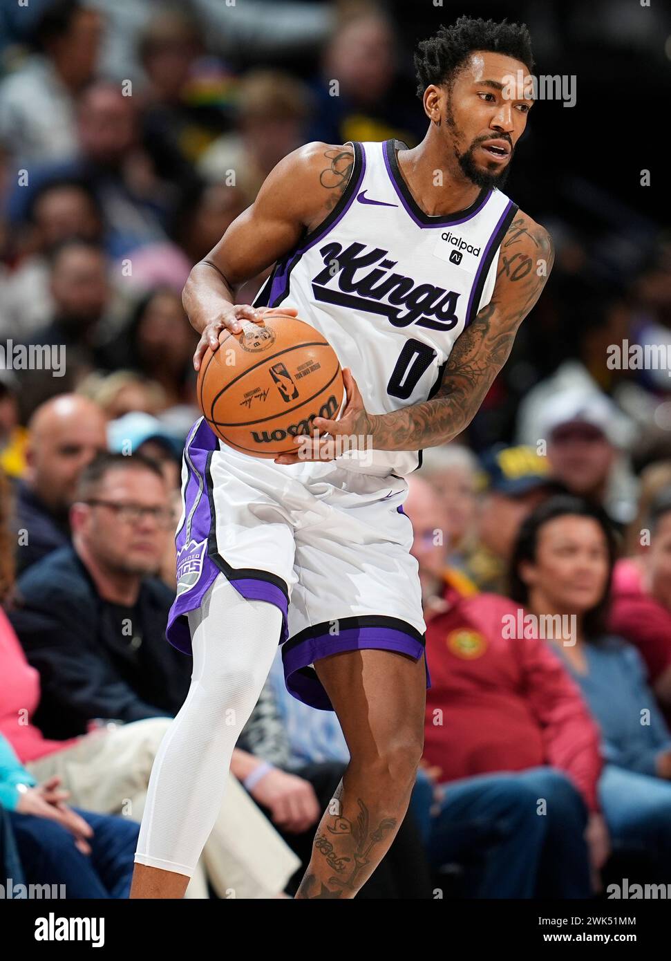 Sacramento Kings guard Malik Monk (0) in the second half of an NBA ...
