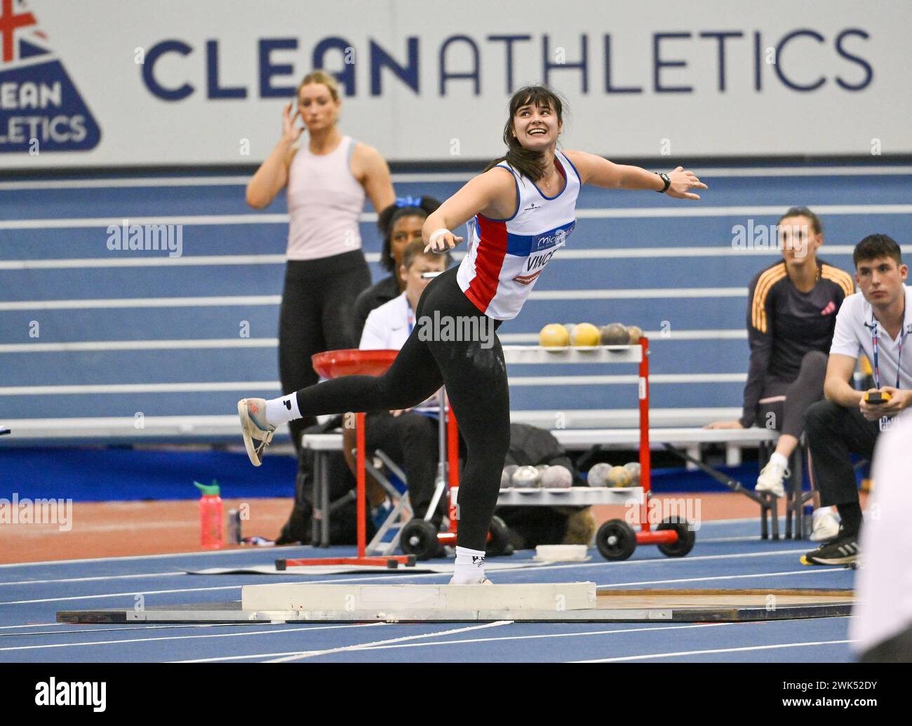 Birmingham, UK. 18th Feb, 2024. VINCENT Serena takes 2nd place in the ...