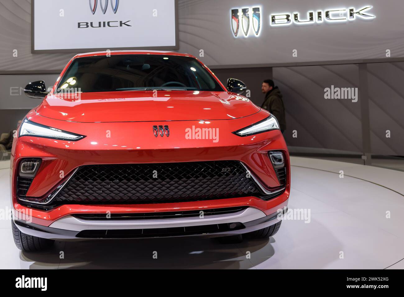 The new design of a red Buick Envista Stock Photo - Alamy