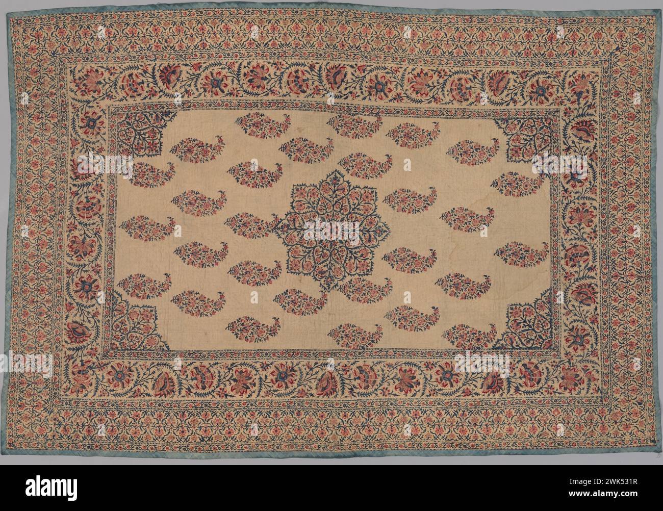Prayer Mat, India, early 19th century. Block printed and painted ...
