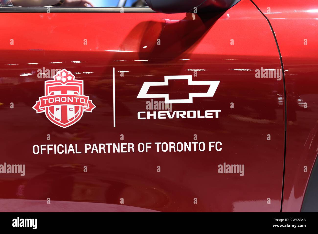 Chevrolet Official Partner of Toronto FC and the logo of the soccer ...