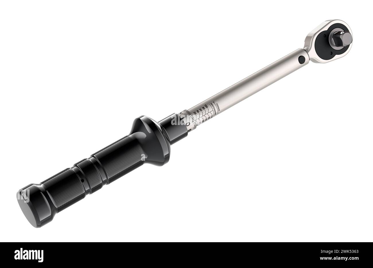Mechanical Torque Wrench, 3D rendering isolated on white background ...