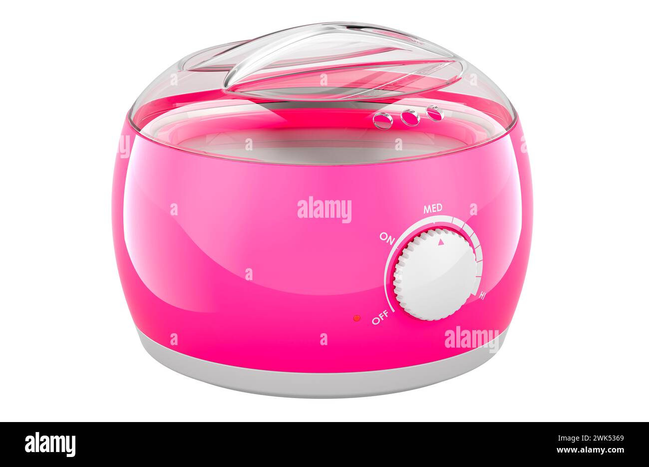 Electric Wax Warmer, pink color. 3D rendering isolated on white ...