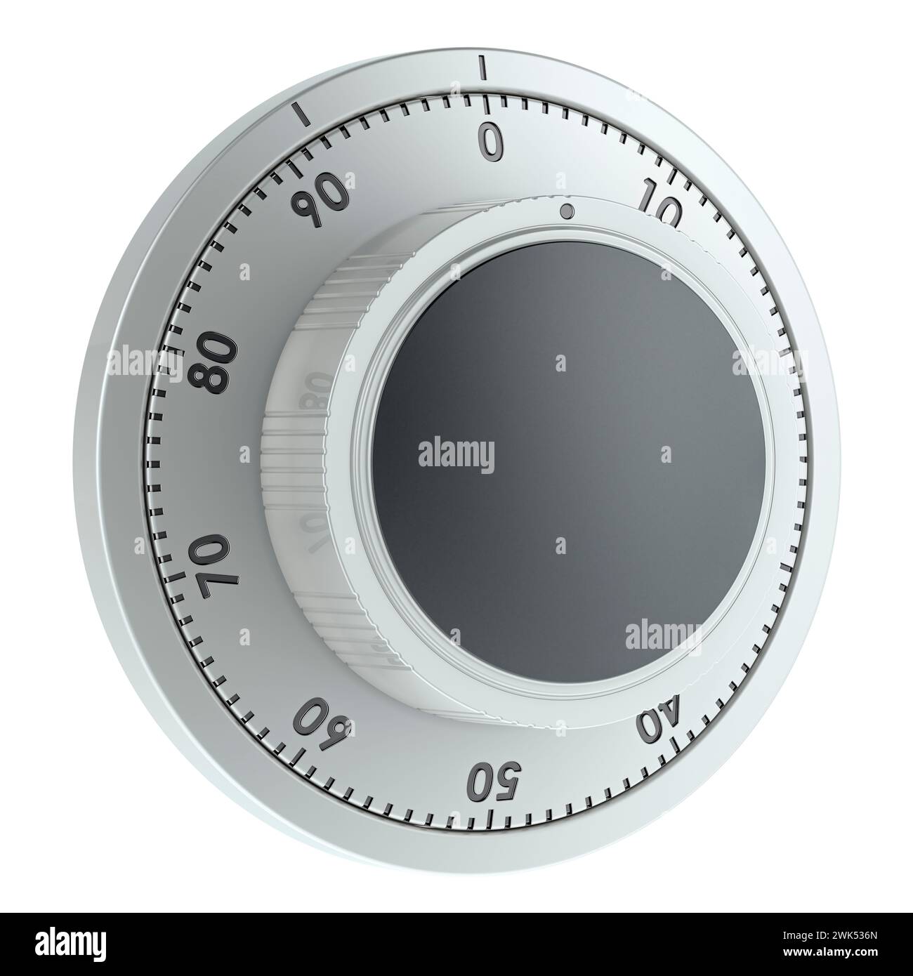 Wheel mechanical combination lock, 3D rendering isolated on white ...