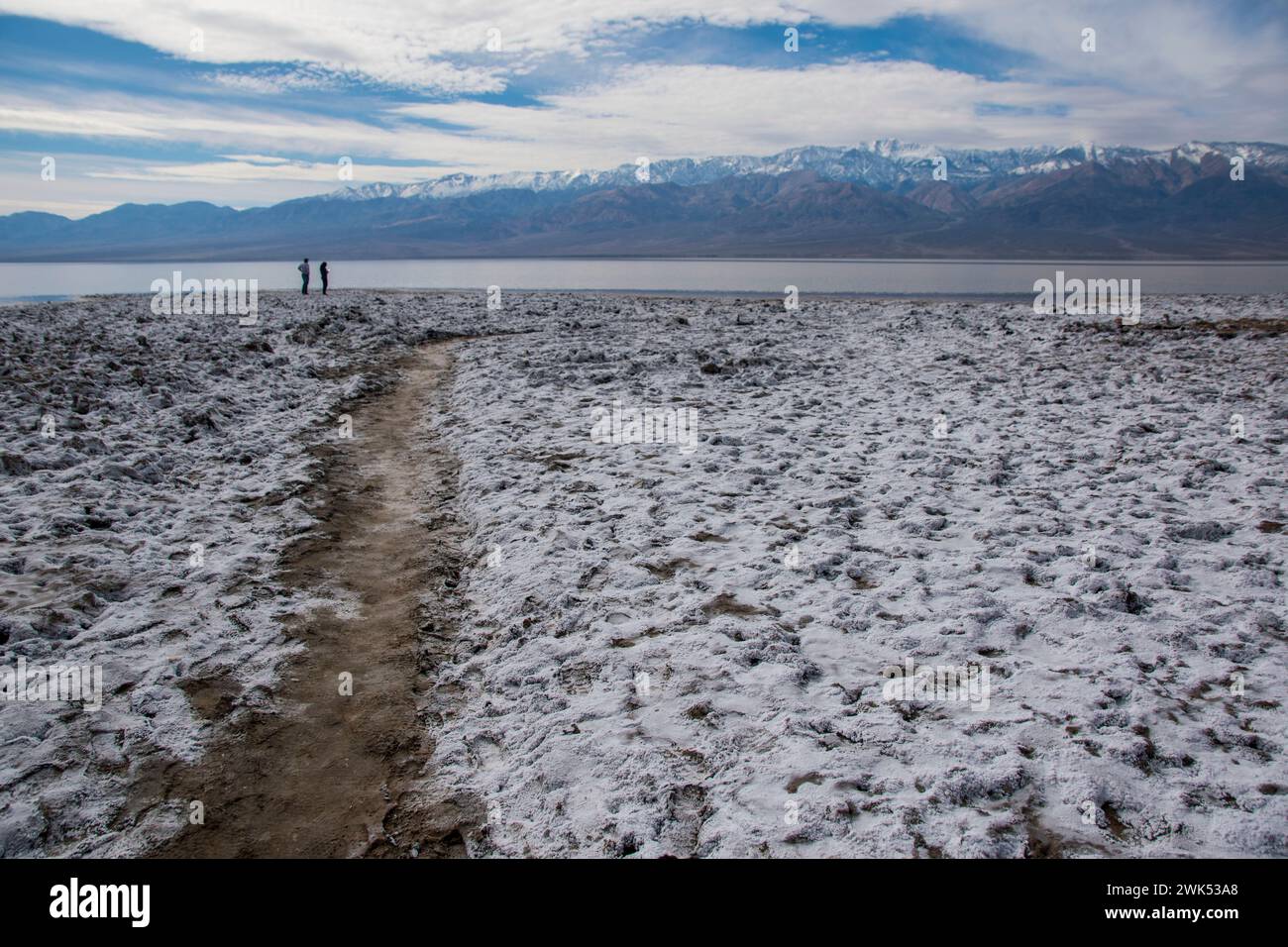 Lake Manly doesn't appear often in Badwater Basin in Death Valley ...