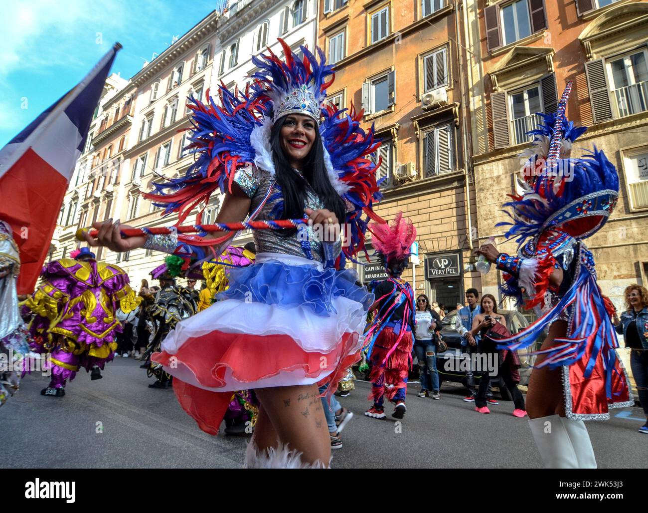 Rome, Italy. 18th Feb, 2024. Parade in the center of Rome called by ...